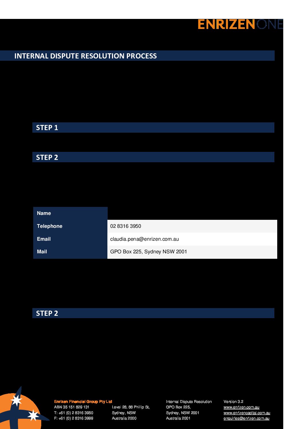 20221123-Internal-Dispute-Resolution-Process-v3.2 | Enrizen