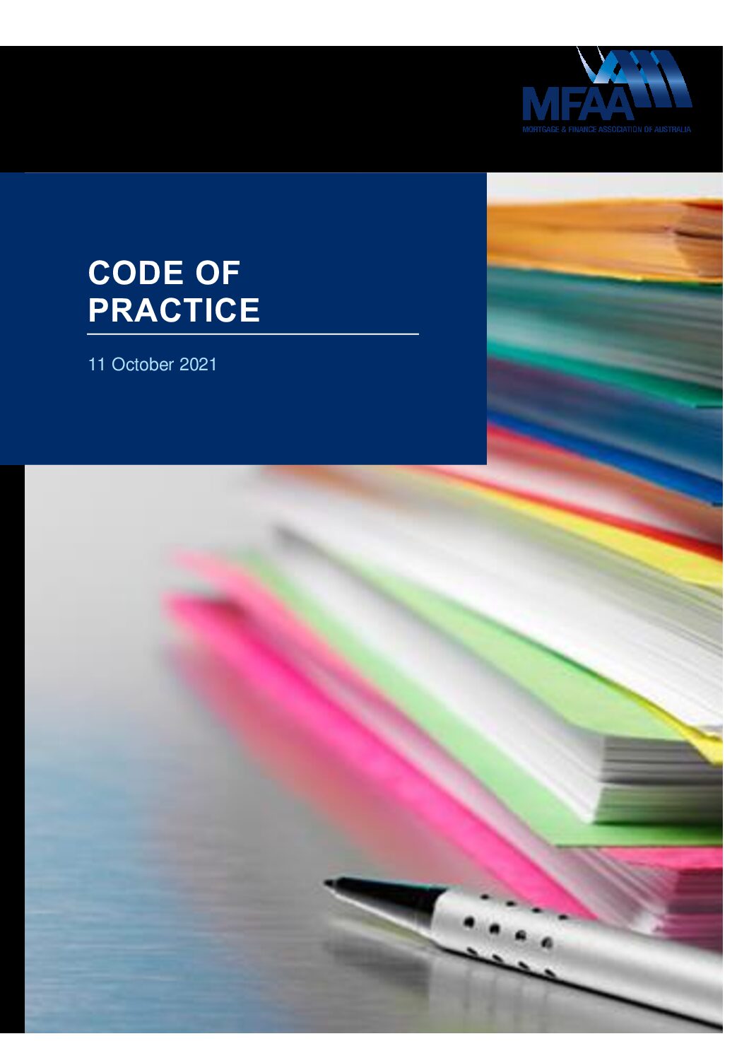 20211011 MFAA Code of Practice Version 20211011 | Enrizen